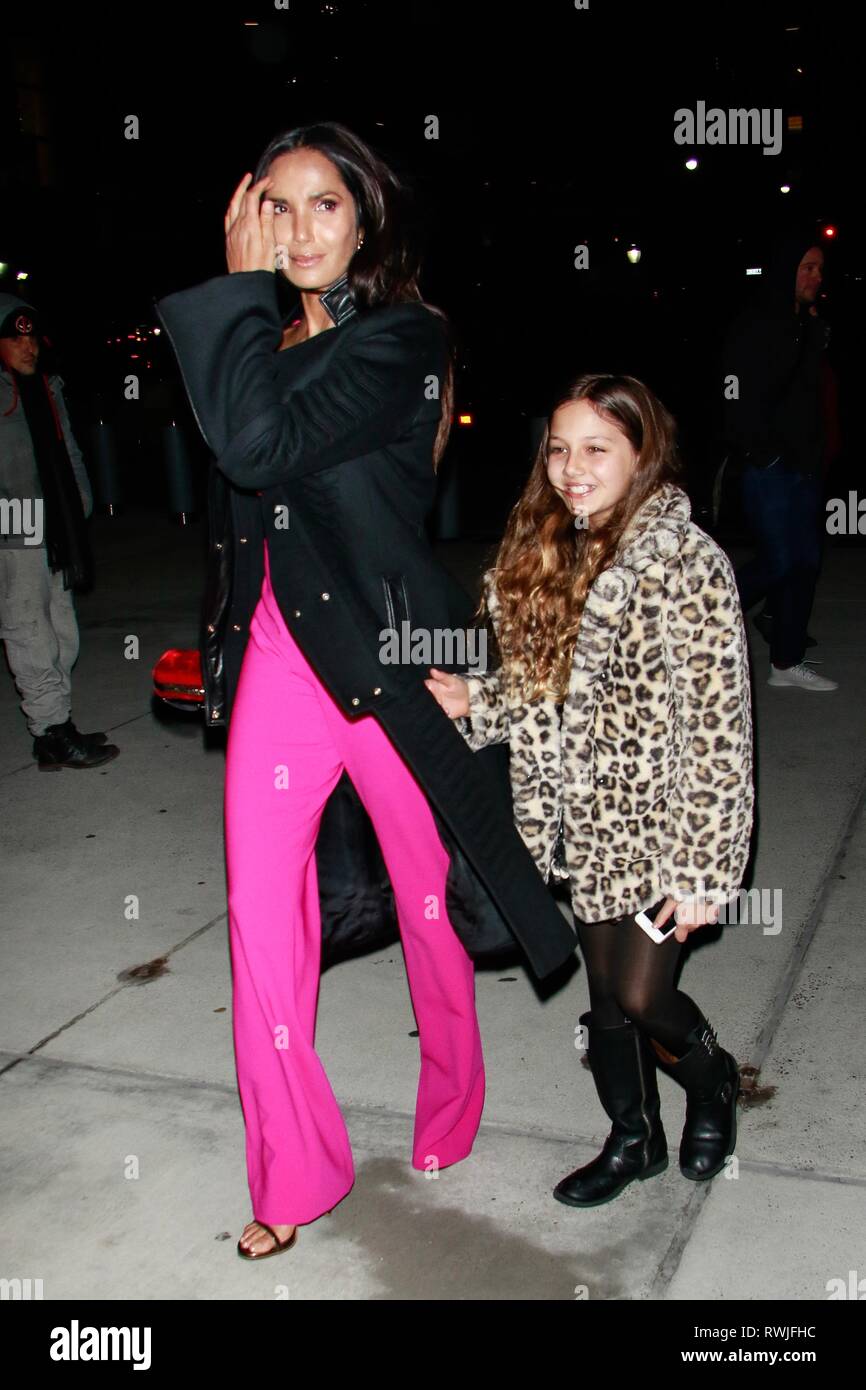 Padma lakshmi and krishna thea lakshmi dell hi-res stock photography ...