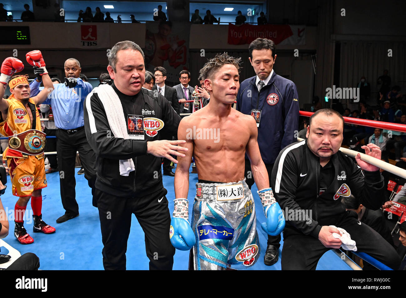 Tokyo, Japan. 26th Feb, 2019. (L-R) Takashi Inoue, Masataka Taniguchi ...