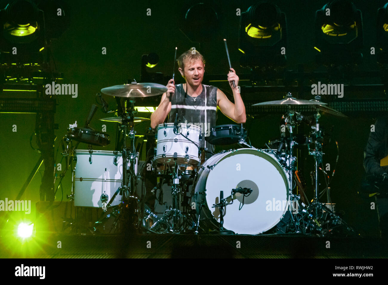 San Diego, California, USA. 6th Mar, 2019. Dominic Howard of MUSE at ...