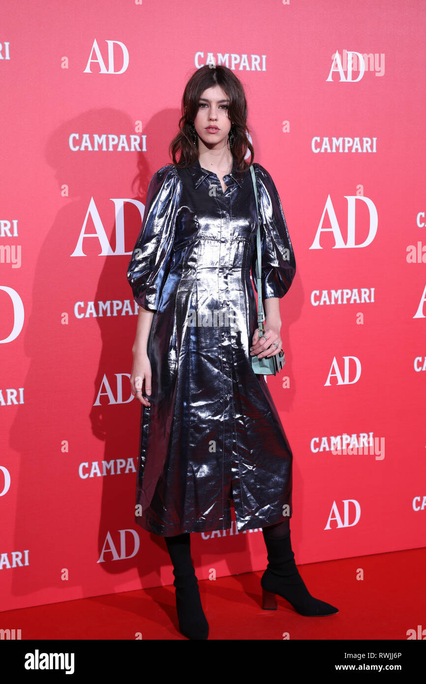 Madrid, Spain. 6th Mar, 2019. Mayka Merino, model, seen on the red ...