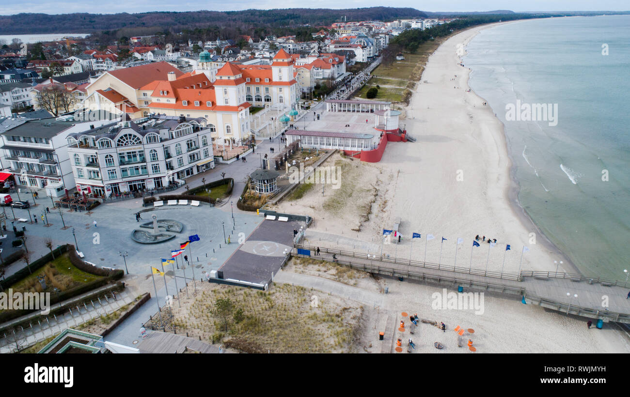 Stralsund, Germany. 07th Mar, 2019. View to the beach promenade with ...