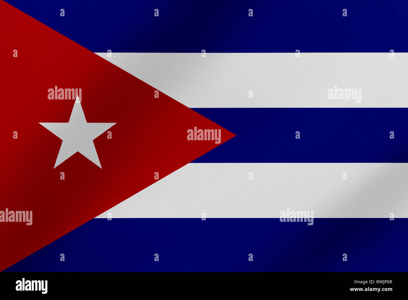 Cuba flag waving cloth background hi-res stock photography and images ...