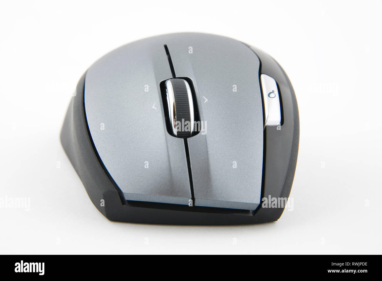 cordless computer mouse on very light background Stock Photo - Alamy