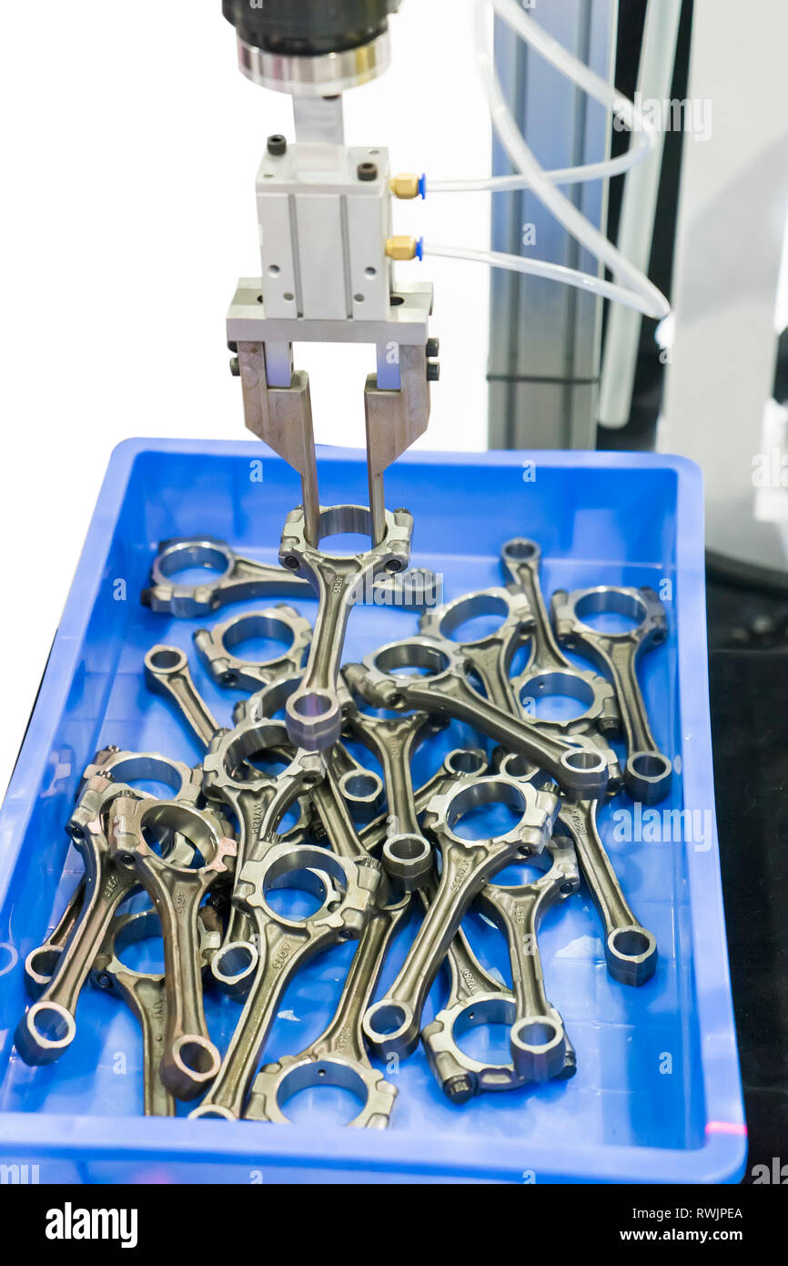 Industrial robotic arm and Components Stock Photo - Alamy