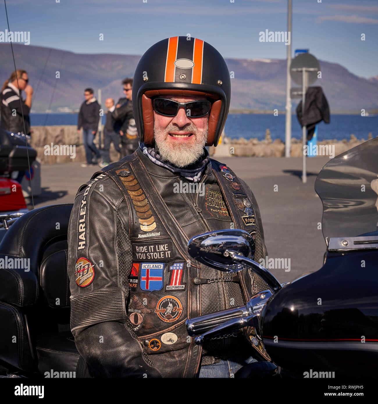 Harley davidson motorcycle rider hi-res stock photography and images ...