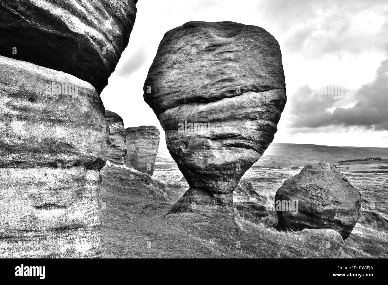 Great Bridestones, Bridestones Moor, Todmorden, Calderdale, West ...