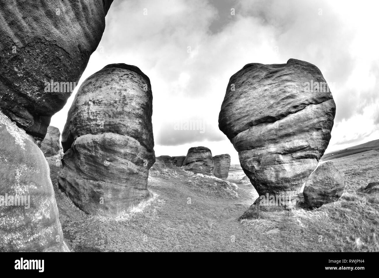 Great Bridestones, Bridestones Moor, Todmorden, Calderdale, West ...