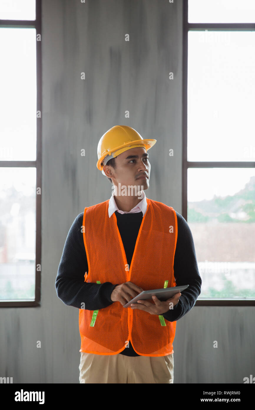 engineer doing inspection on project installation Stock Photo - Alamy