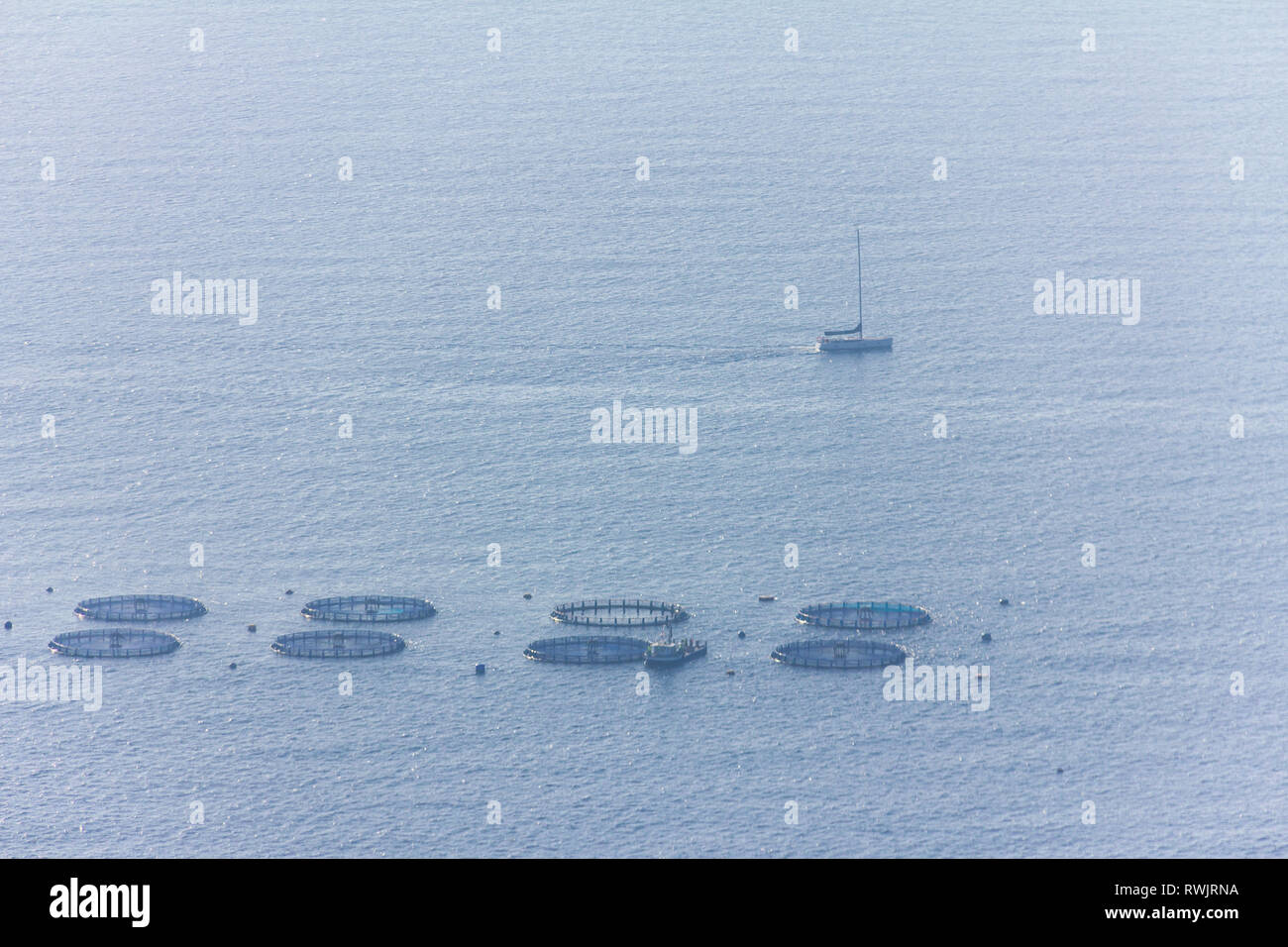 Fish farming sea hi-res stock photography and images - Alamy