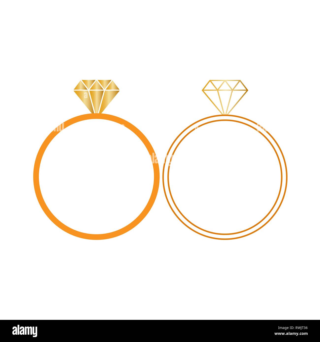 Wedding bells illustration Cut Out Stock Images & Pictures - Alamy