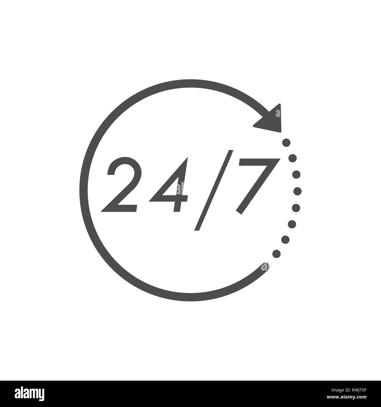 Open 7 days sign Black and White Stock Photos & Images - Alamy