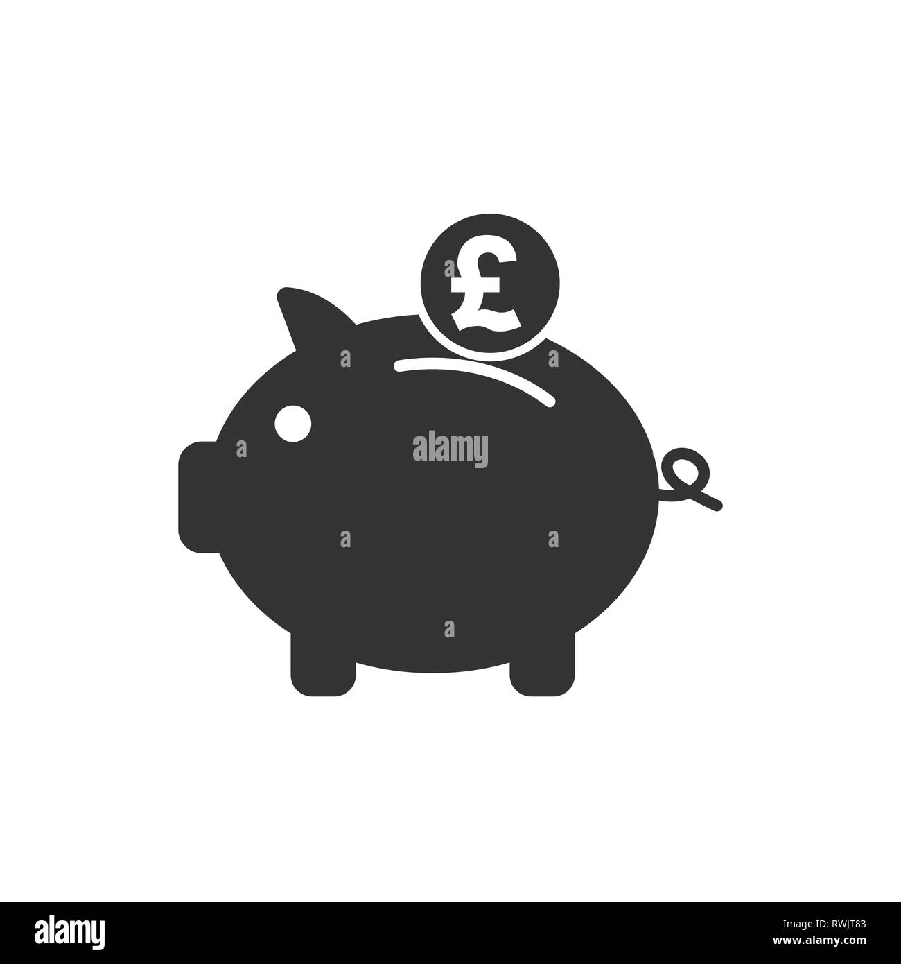Bank, finance money pig saving icon Stock Vector Image & Art - Alamy
