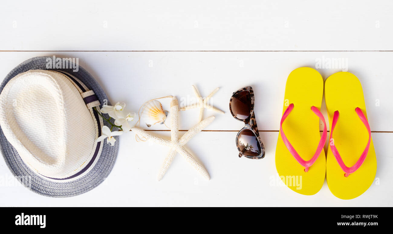 Summer flat lay scenery Stock Photo - Alamy