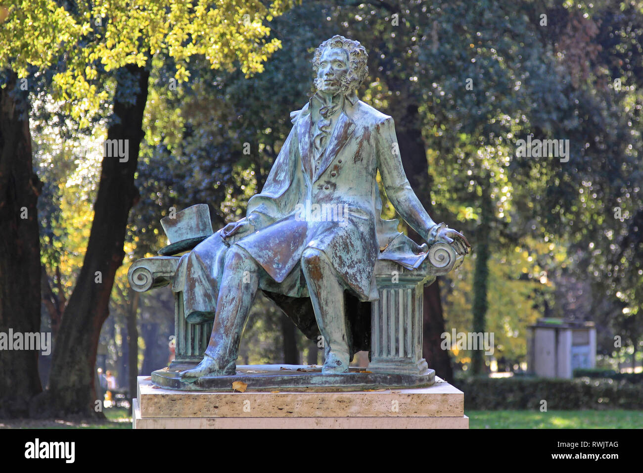 Rome, Italy - October 27, 2009: Alexander Sergeyevich Pushkin Famous ...