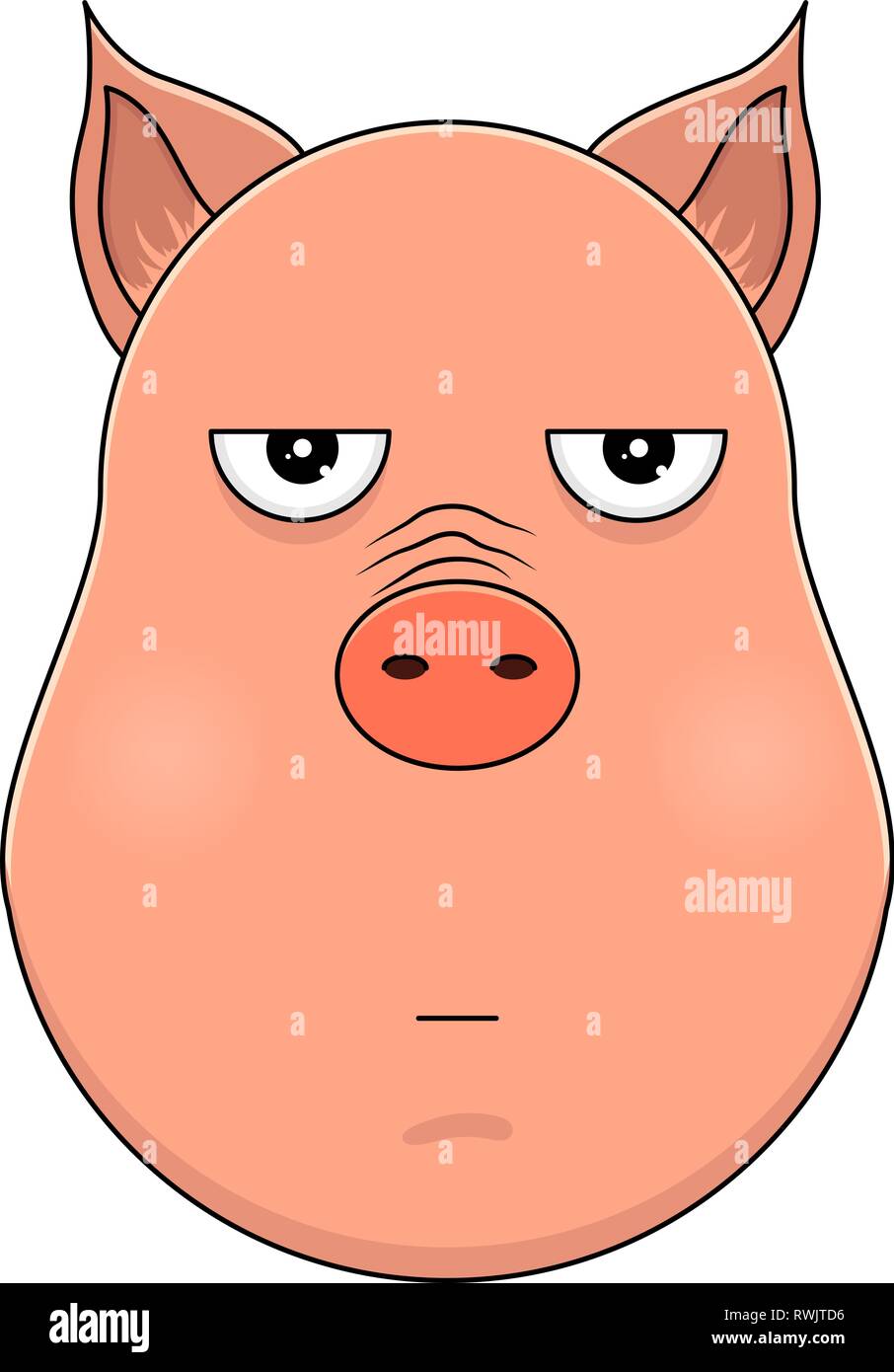 Cartoon annoyed face hi-res stock photography and images - Alamy