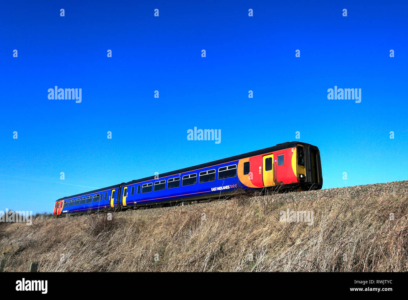 153 class East Midlands train, Newark on Trent, Nottinghamshire ...