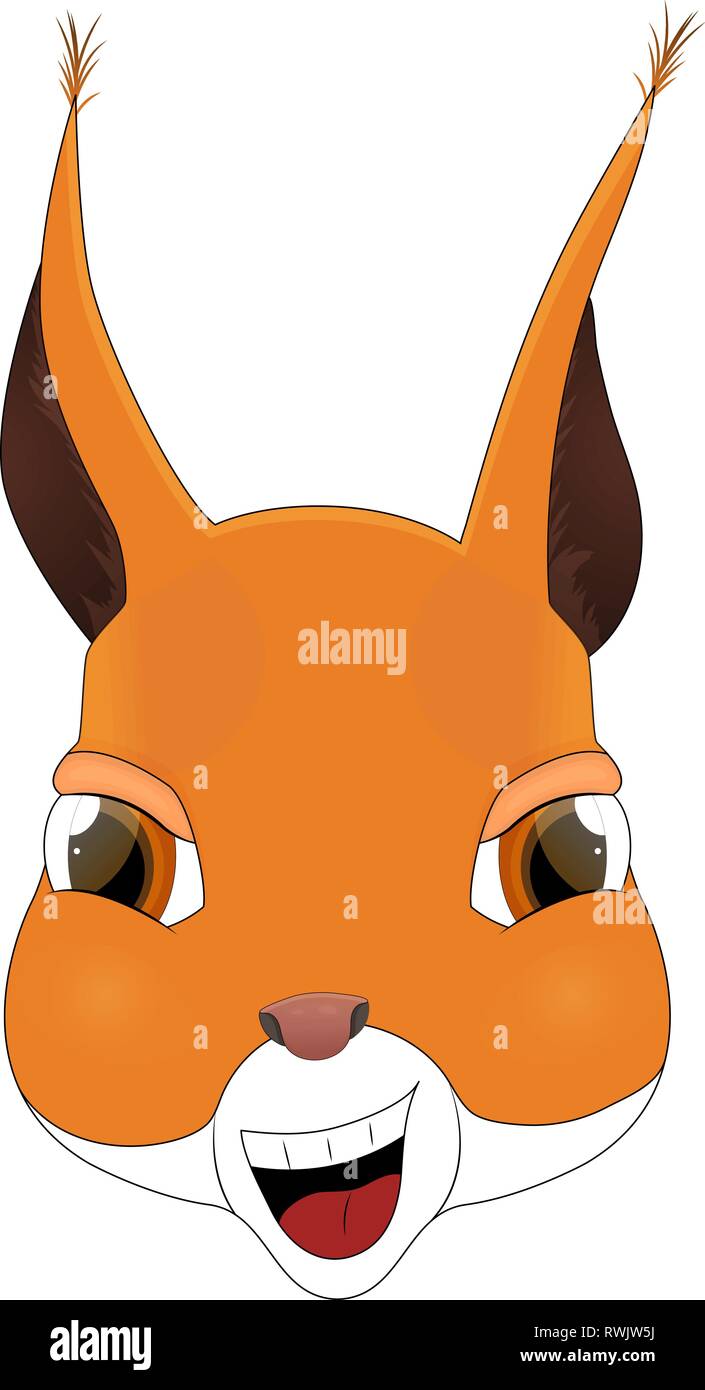 Squirrel red fur in Stock Vector Images - Alamy