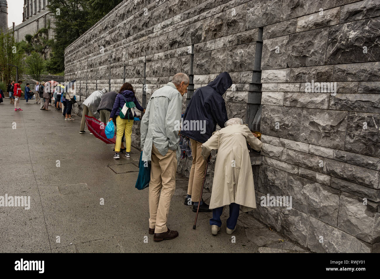 a spring in the Grotto of Massabielle, Lourdes, France Stock Photo - Alamy