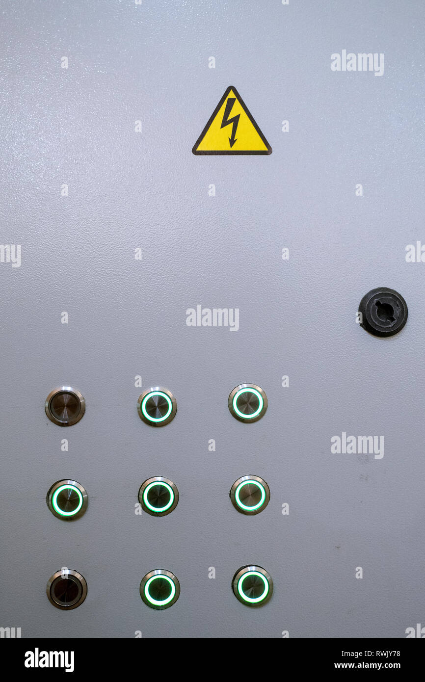 Industrial electric switch panel buttons hi-res stock photography and ...