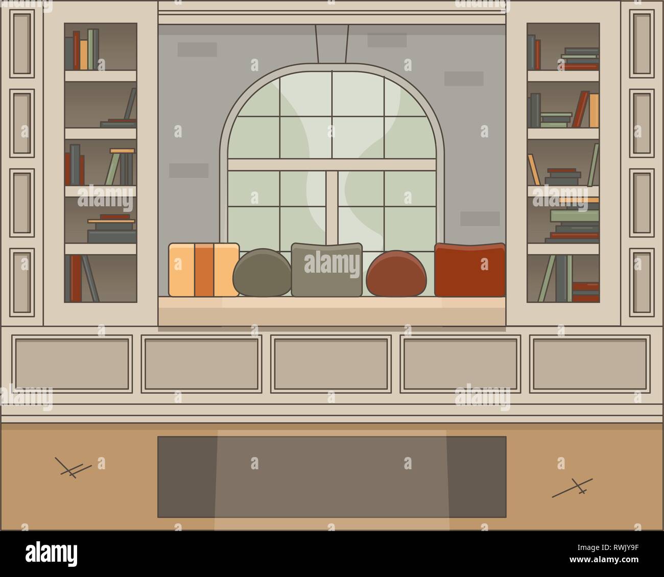 Living room graphic color Stock Vector Images - Alamy
