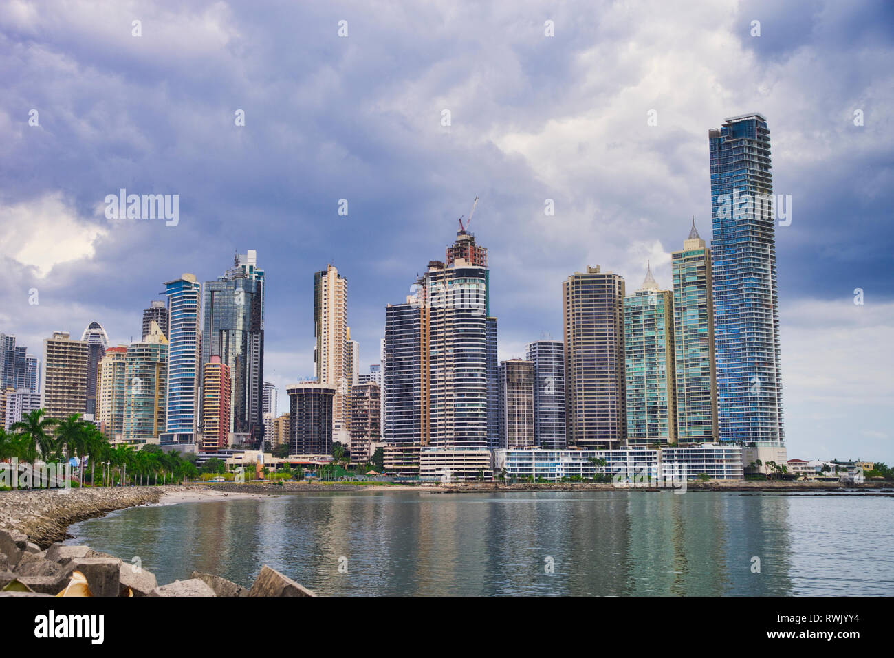 Punta Paitilla, Panama City Panama skyscrapers city scape Panorama HDR ...