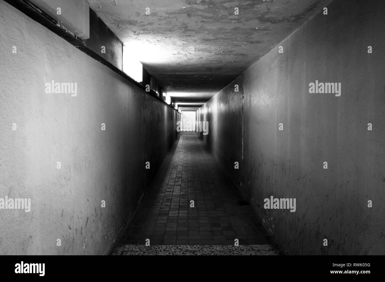 Empty passage Black and White Stock Photos & Images - Alamy
