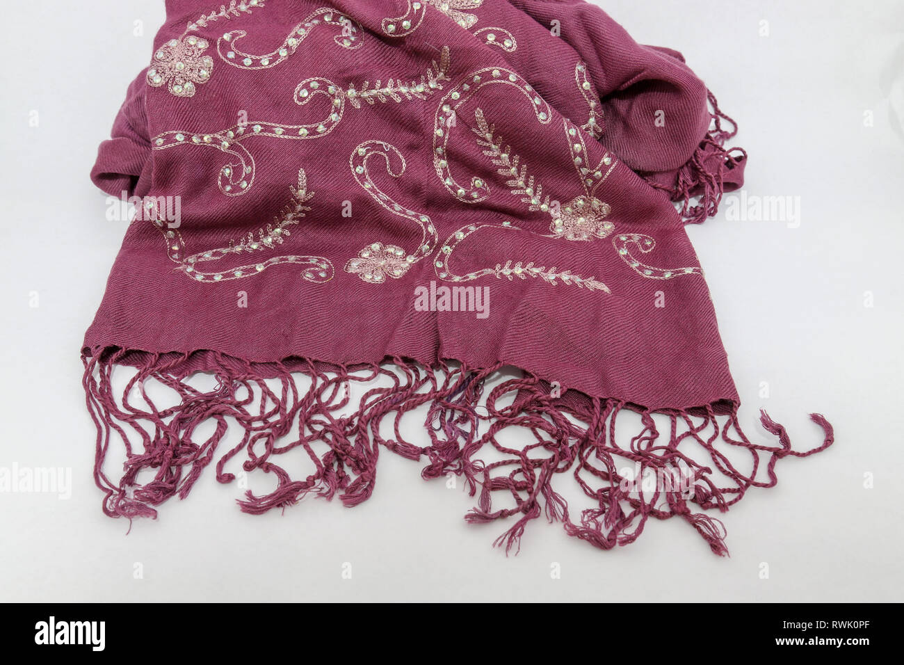 Scarf for women fashion, a length or square of fabric worn around the ...