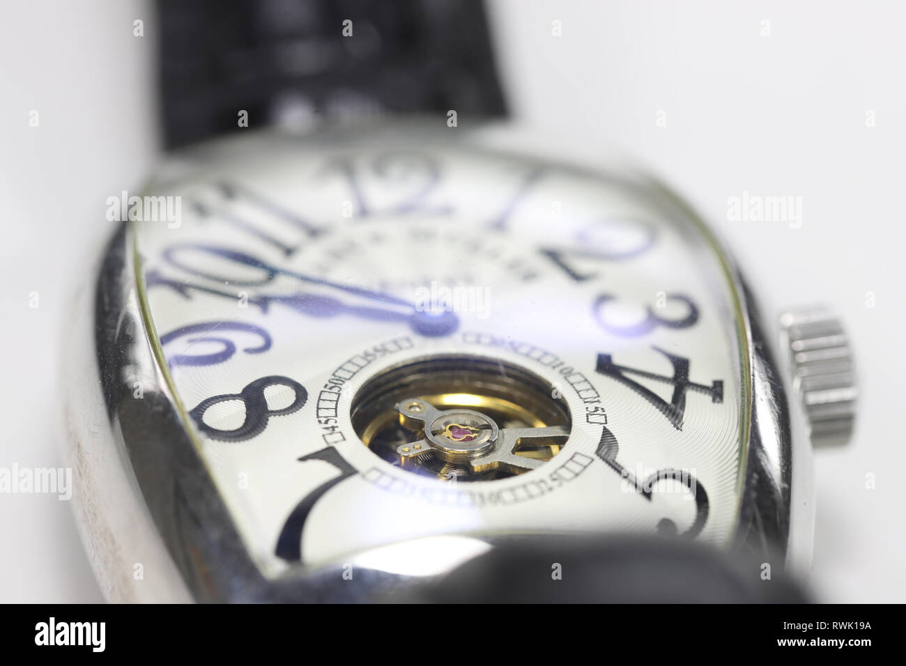 Modern luxury silver watch hi-res stock photography and images - Alamy