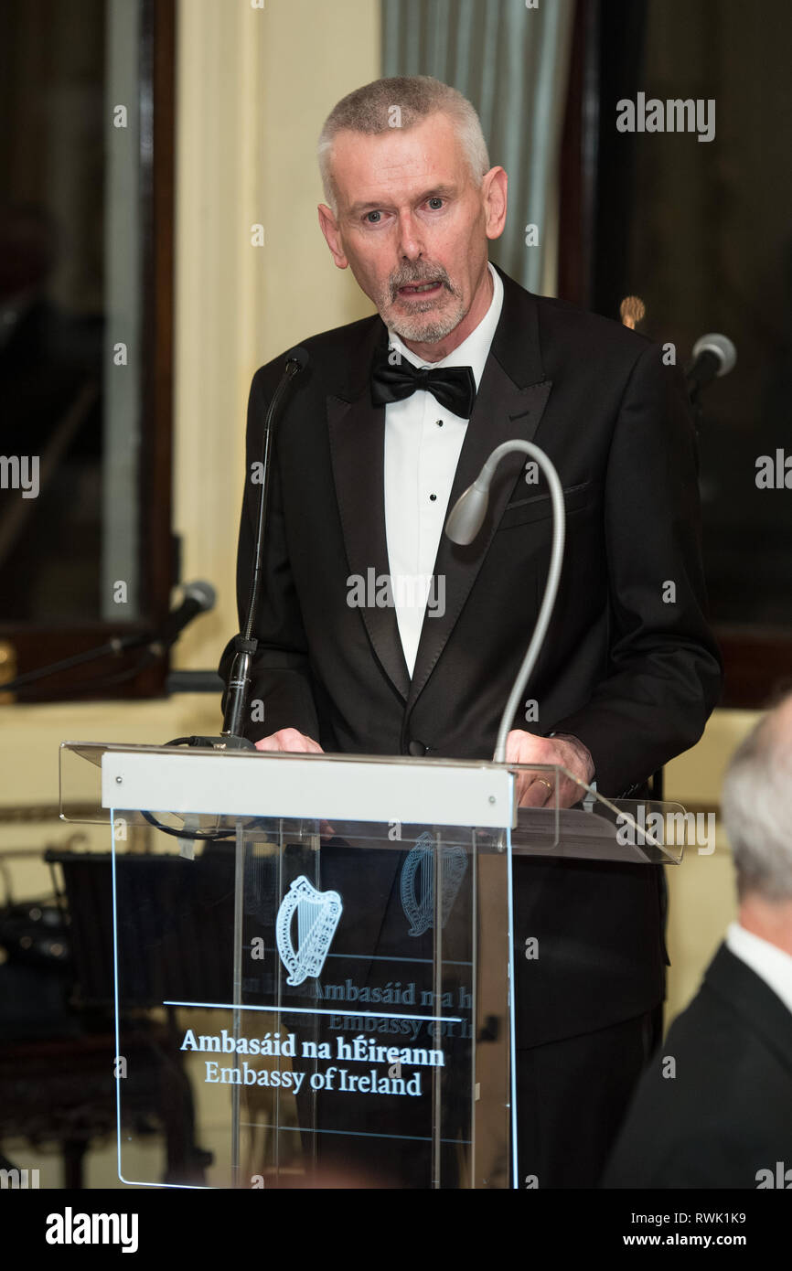 Adrian O'Neill, Ireland's Ambassador to the UK, during a St Patrick's ...