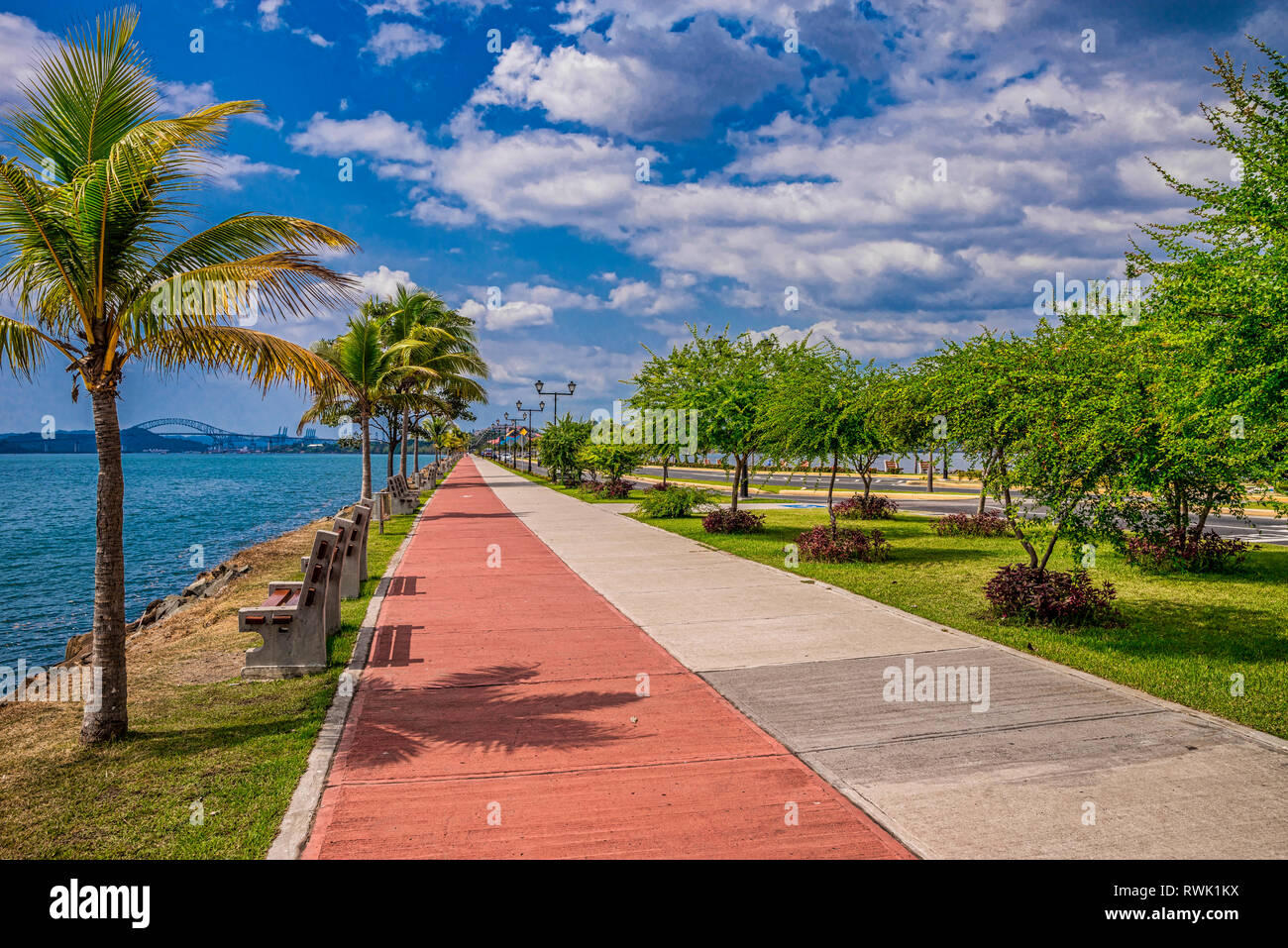 Amador causeway Panama Stock Photo - Alamy