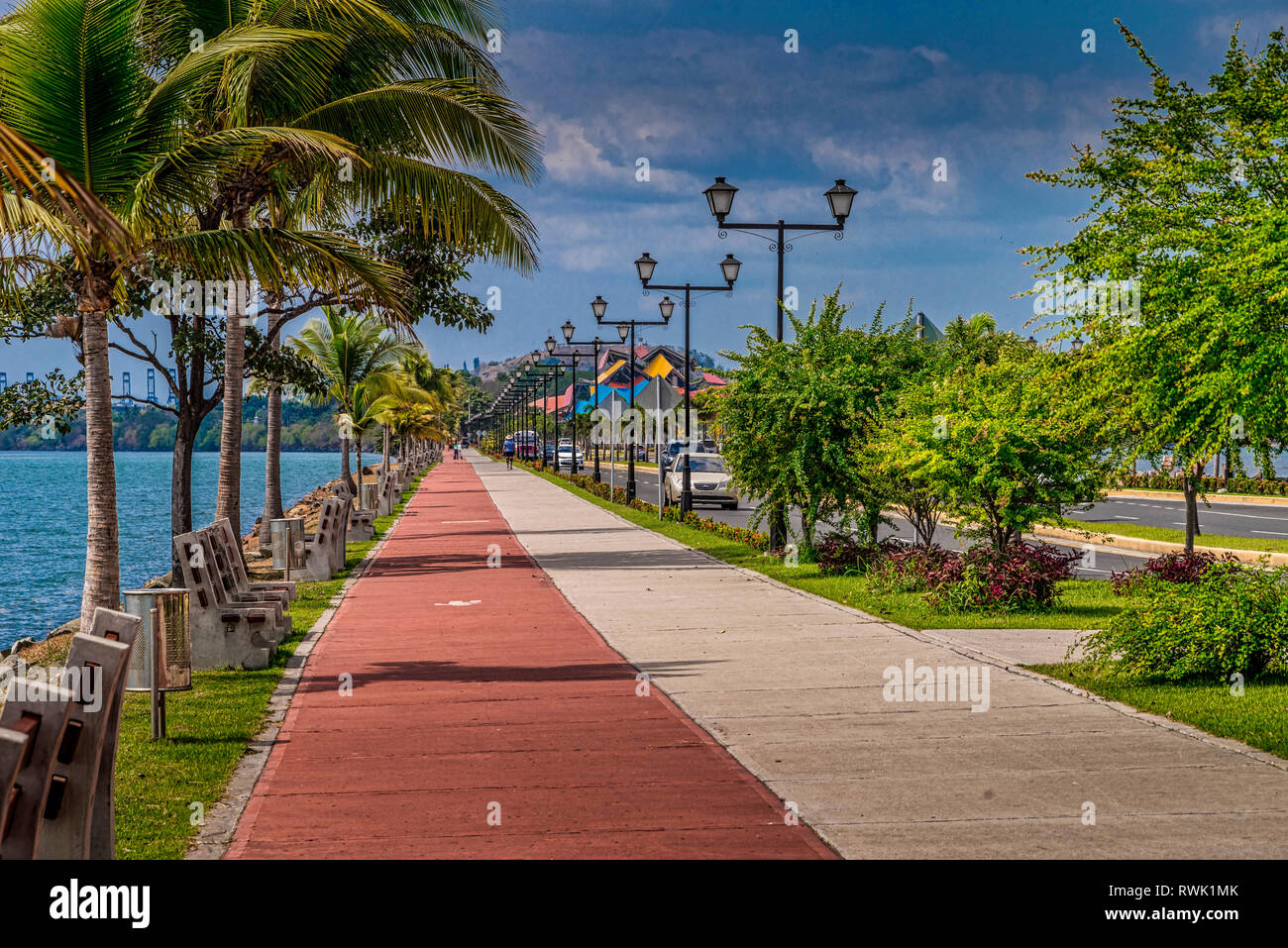 Panama city causeway skyline hi-res stock photography and images - Alamy