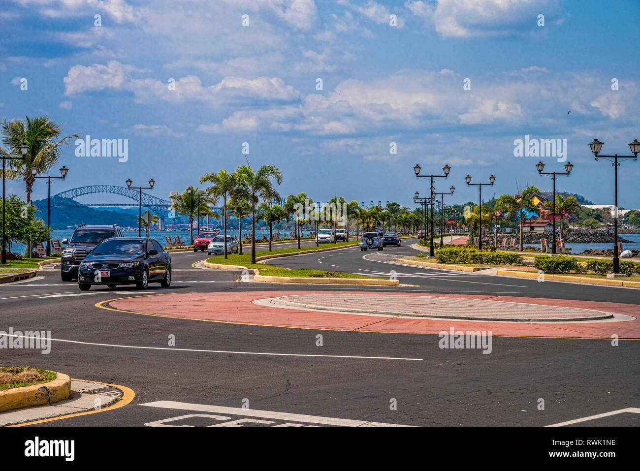 Amador causeway Panama Stock Photo - Alamy