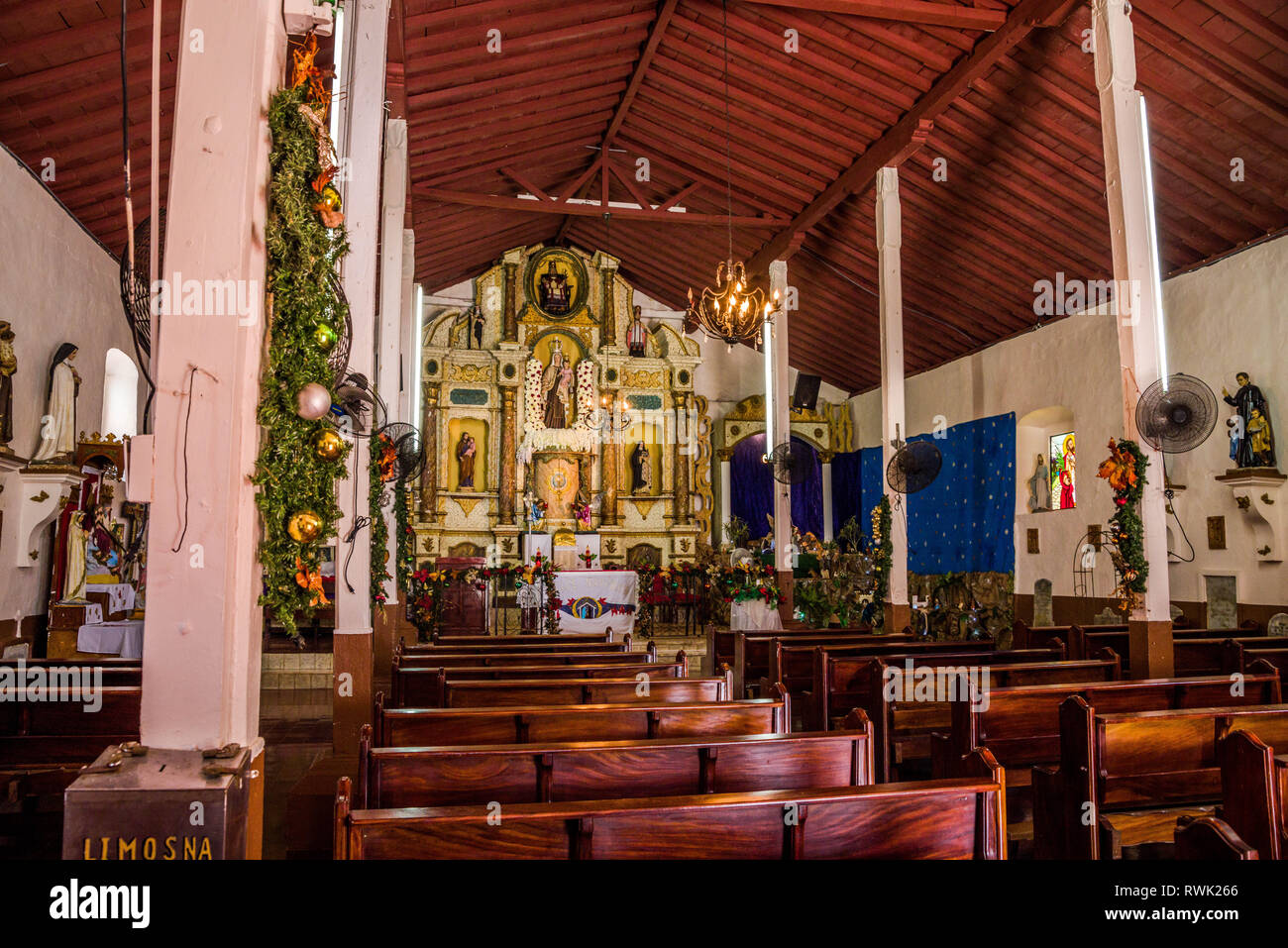 Church on Taboga Island Panama Stock Photo - Alamy