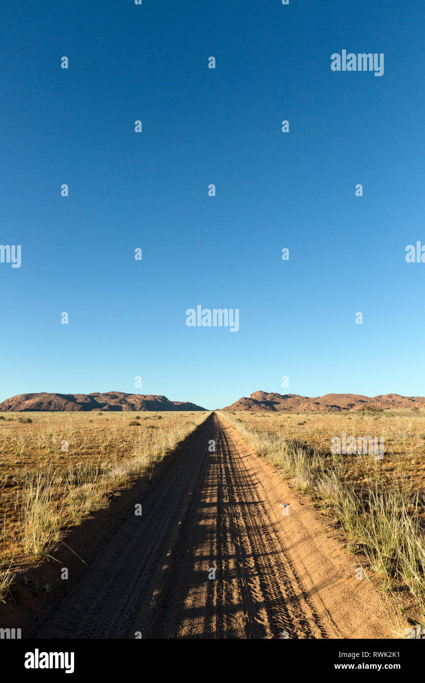 A sandy road in the Namib desert Stock Photo - Alamy