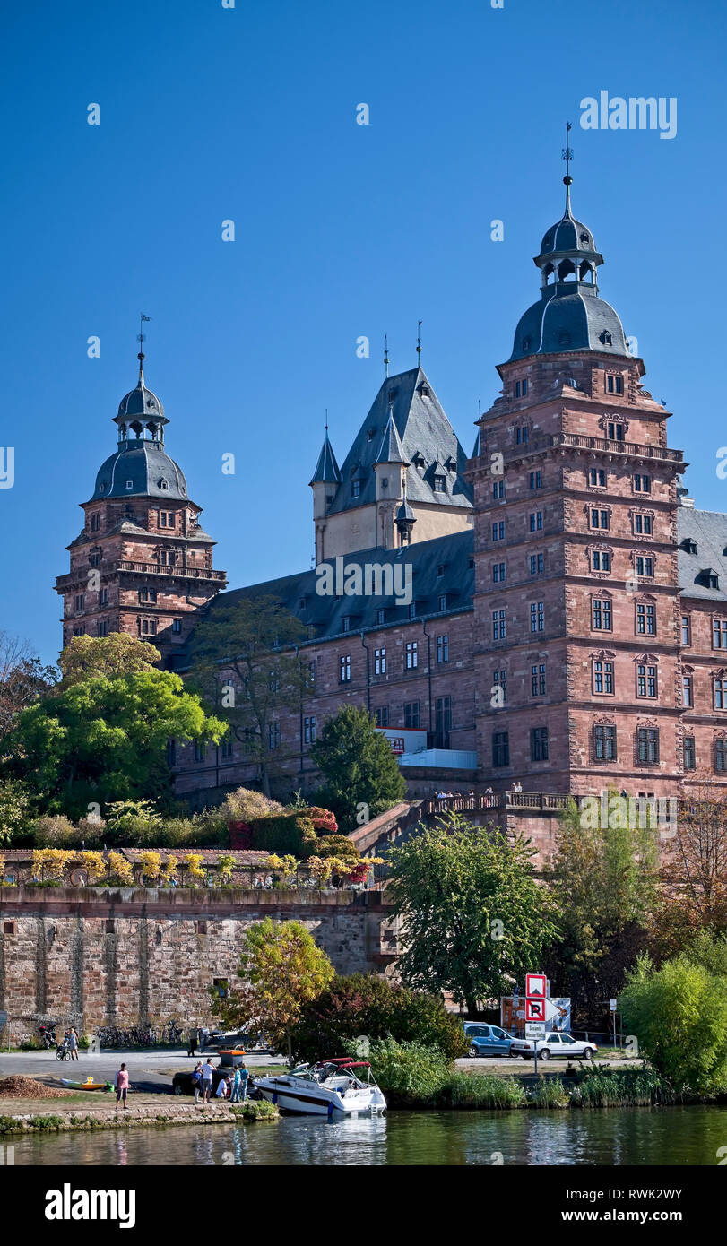 Schloss johannisburg castle aschaffenburg germany hi-res stock ...