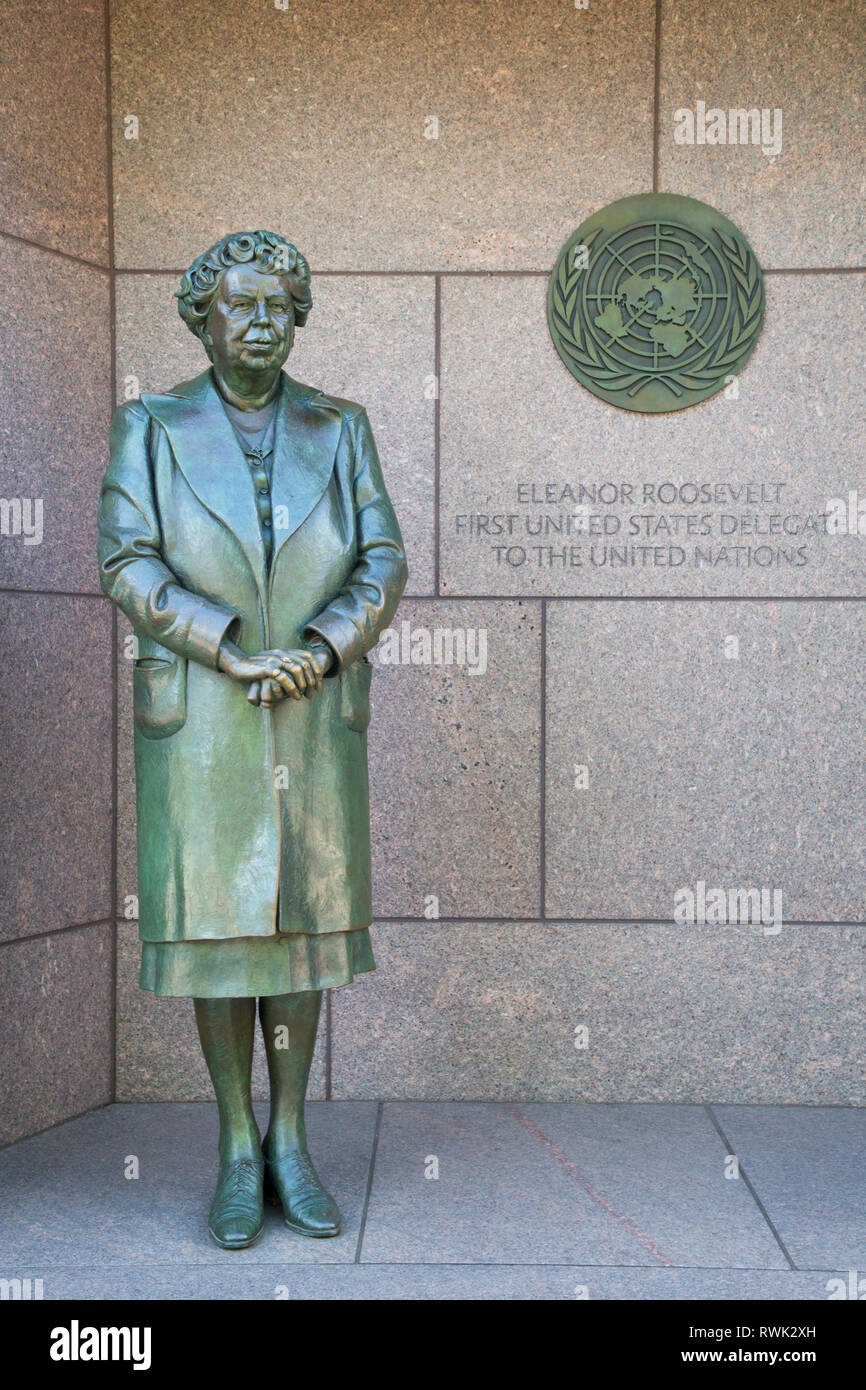 Eleanor roosevelt statue washington dc hi-res stock photography and ...