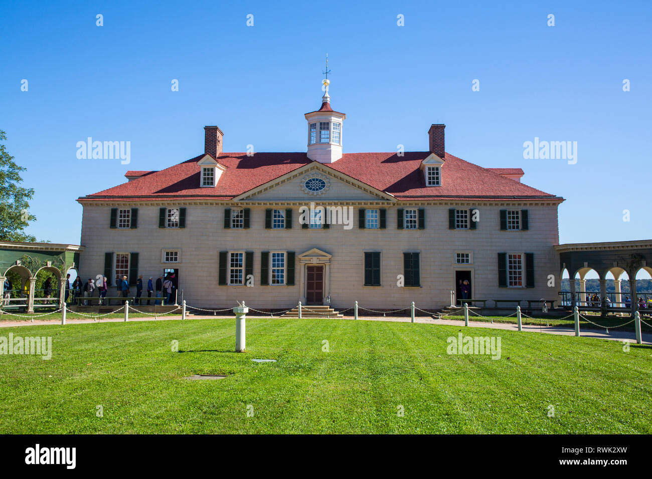 George Washington Mansion; Mount Vernon, Virginia, United States of ...
