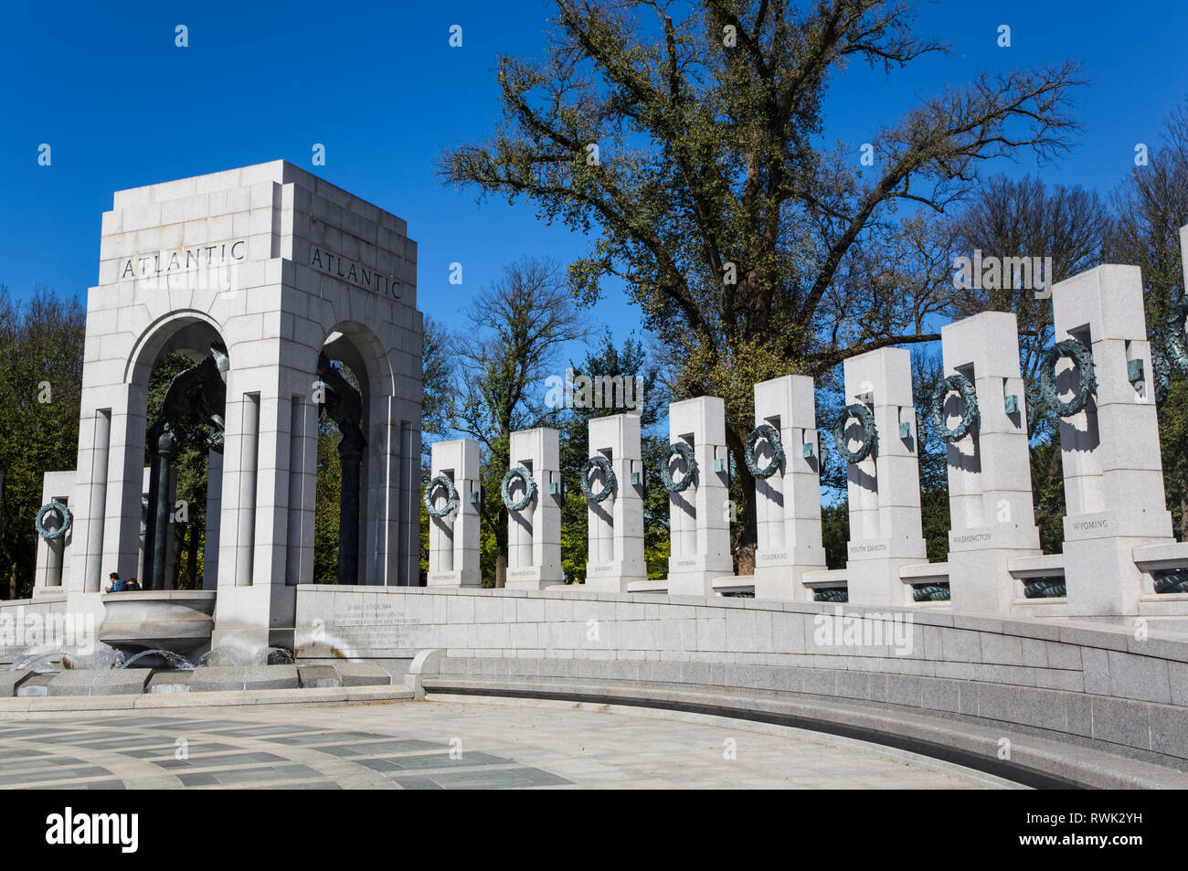 World War II Memorial; Washington D.C., United States of America Stock ...
