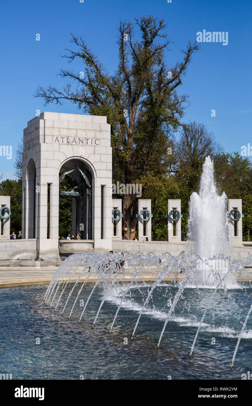 World War II Memorial; Washington D.C., United States of America Stock ...