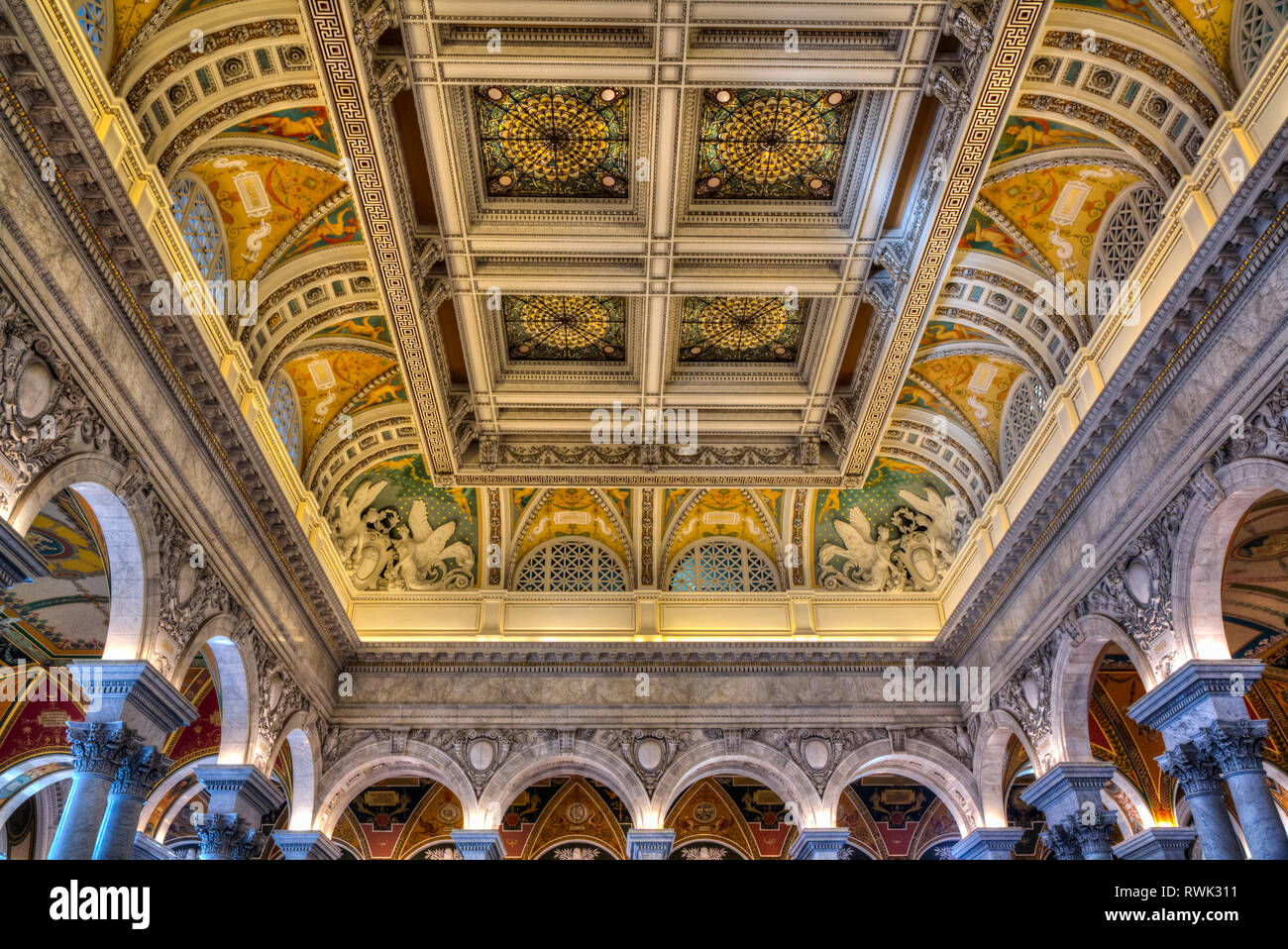 Library of congress ceiling hi-res stock photography and images - Alamy