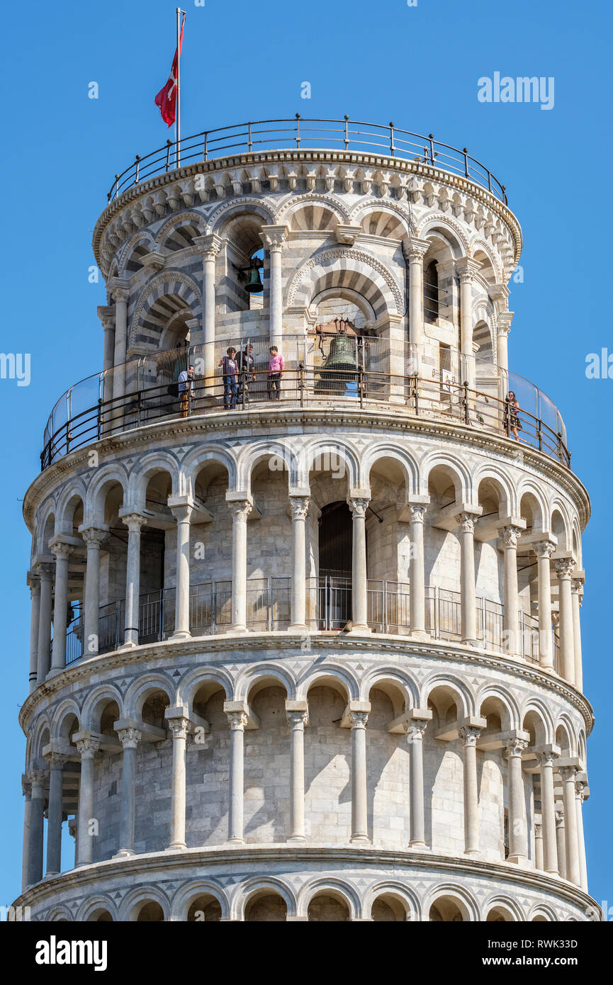 Young tourist leaning tower hi-res stock photography and images - Alamy