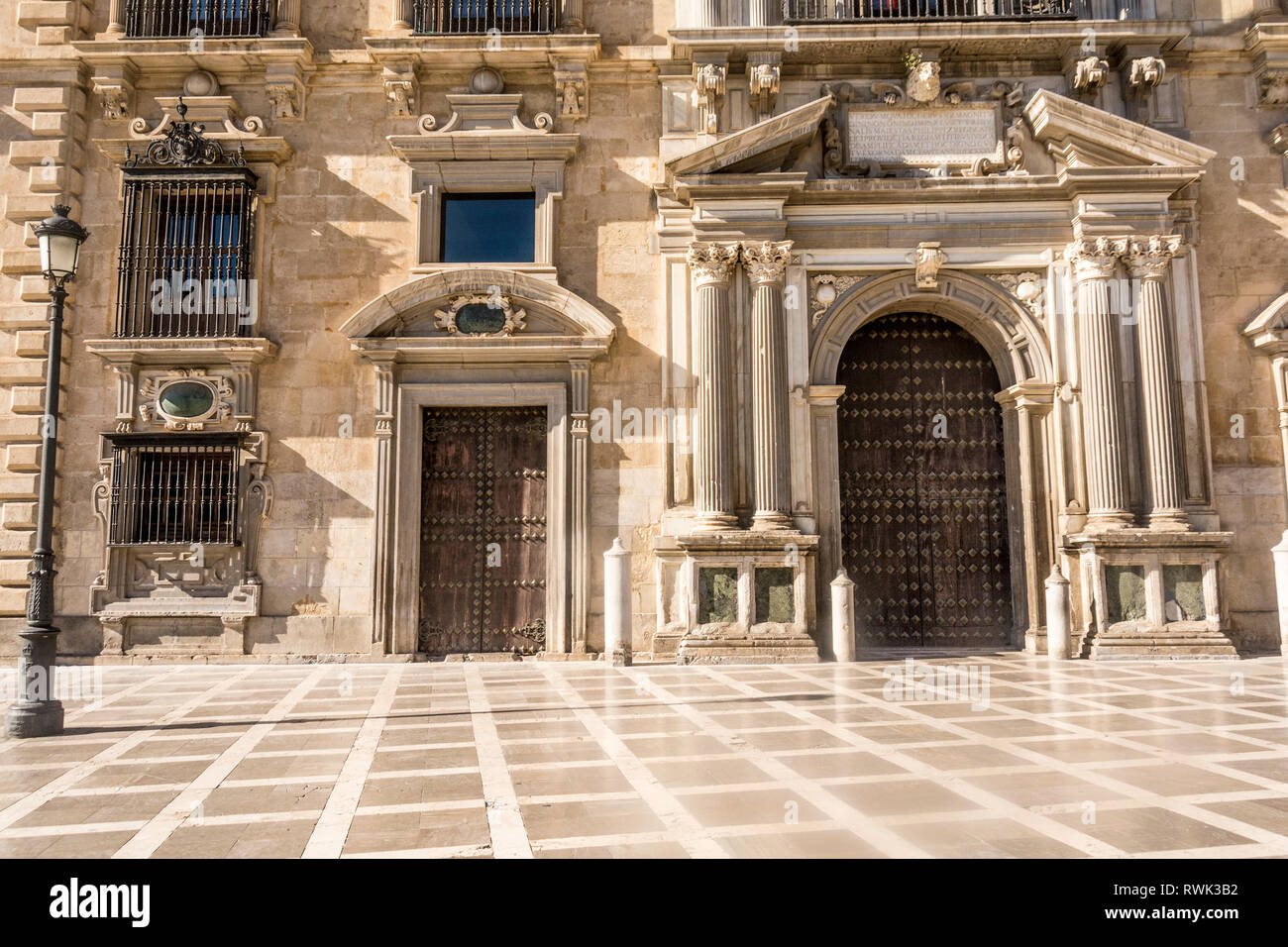 One of the main plazas in the city of Granada, Spain Stock Photo - Alamy