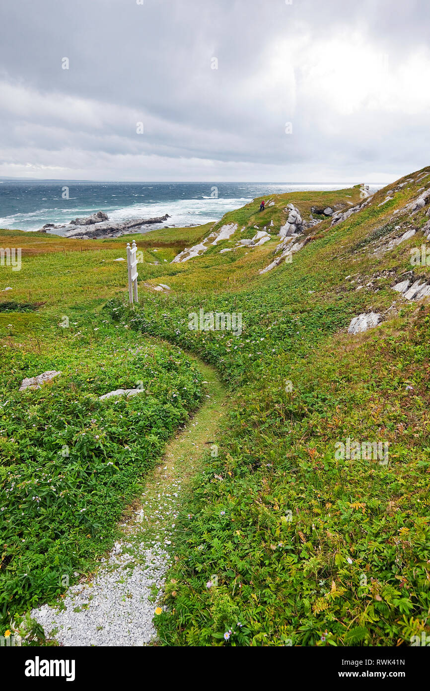 End of the Lighthouse Trail revealing Cambrian and Ordovician era rock ...