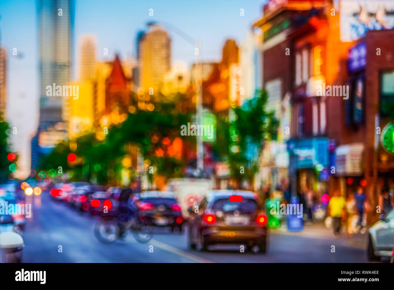 Downtown toronto busy cyclist hi-res stock photography and images - Alamy