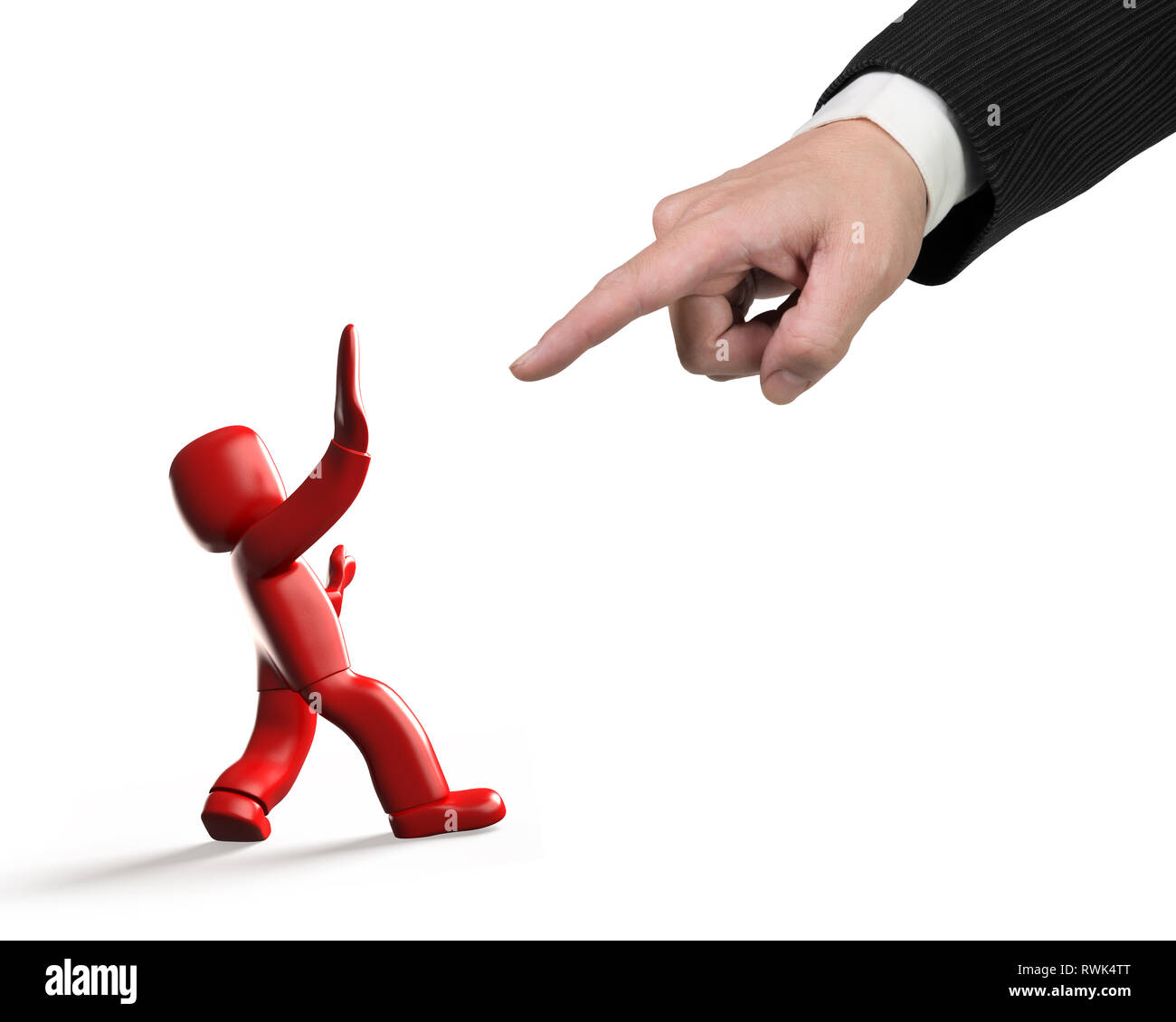 Pointed hand hi-res stock photography and images - Alamy