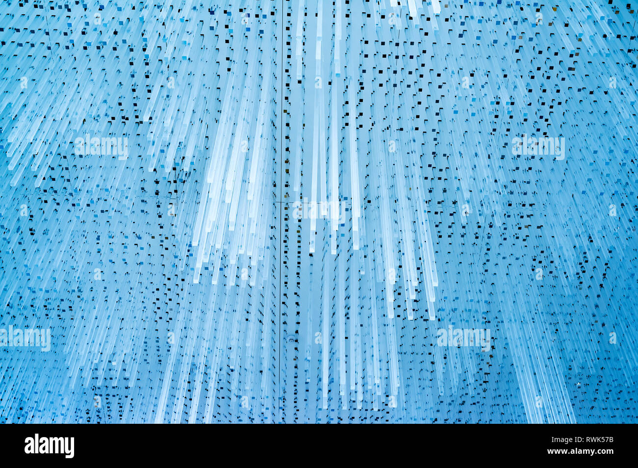 Decorative decoration of the mall with point light-emitting diodes and ...