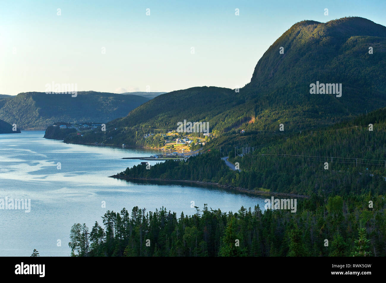 On the south side of Bonne Bay and at the base of Mount Crow is the ...