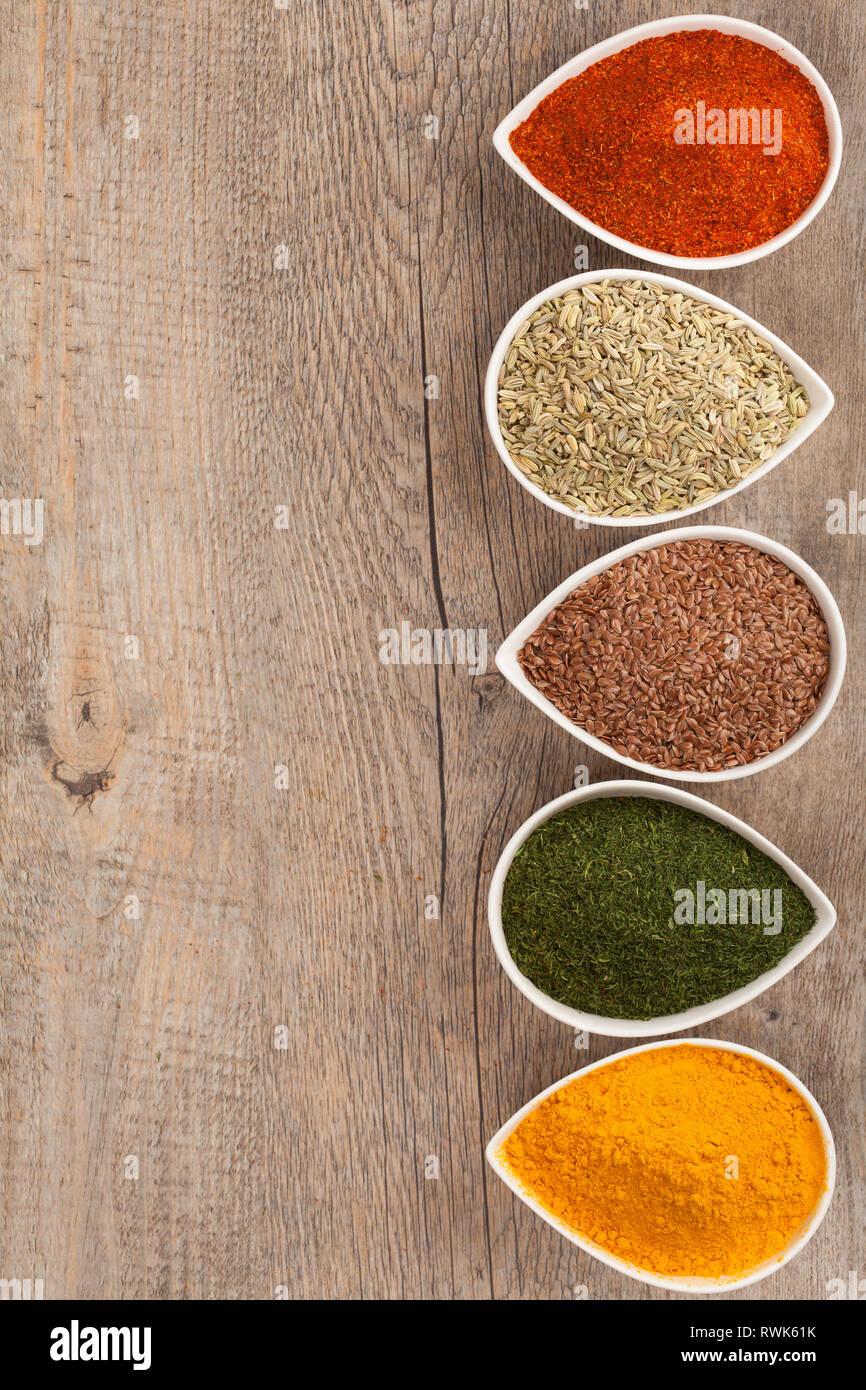 Indian spices border hi-res stock photography and images - Alamy