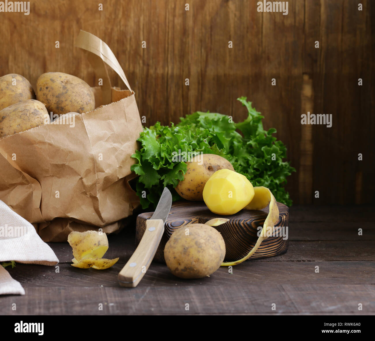 Organic Farm Potatoes for Healthy Eating Stock Photo - Alamy
