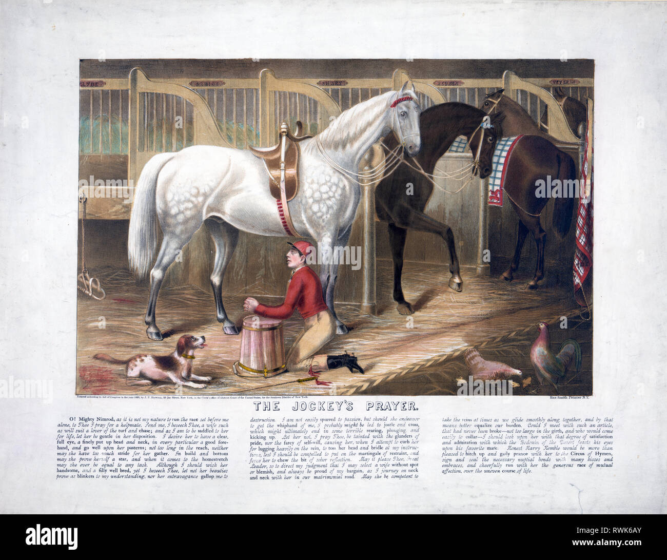 Jockey praying hi-res stock photography and images - Alamy